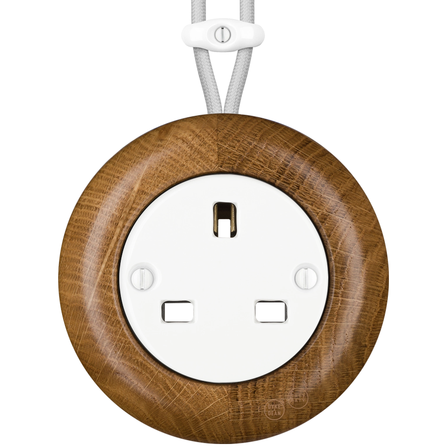 KATY PATY SURFACE WOODEN WALL SOCKETS - DYKE & DEAN