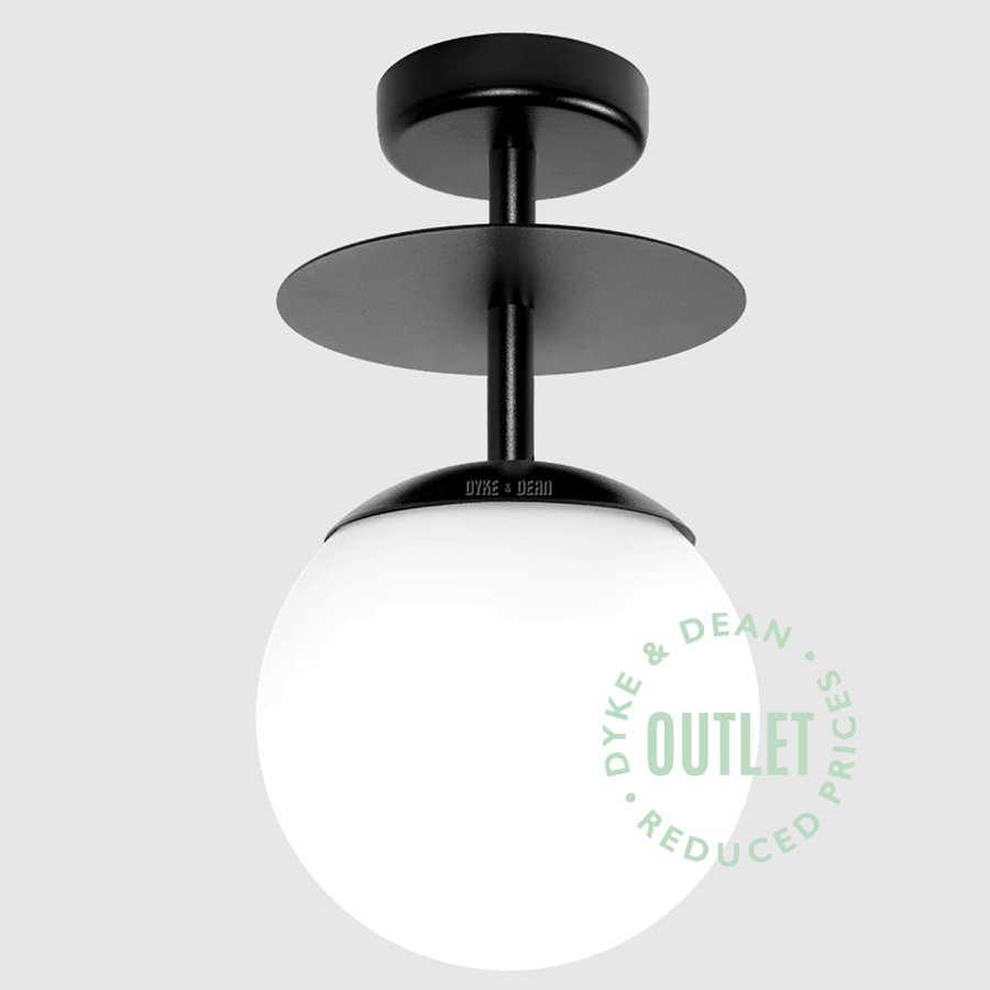 CEILING PLAFOND DISC WALL LIGHT BLACK - DYKE & DEAN