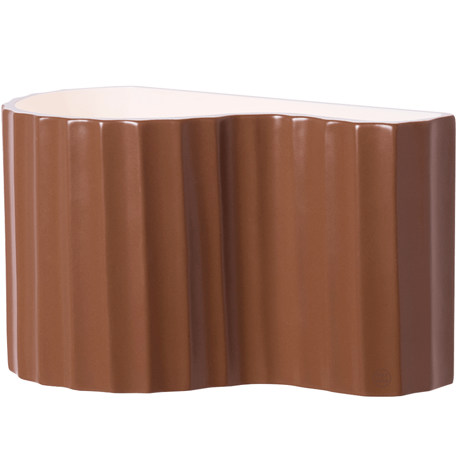 CERAMIC WALL LIGHT RIPPO PURE WHITE - DYKE & DEAN