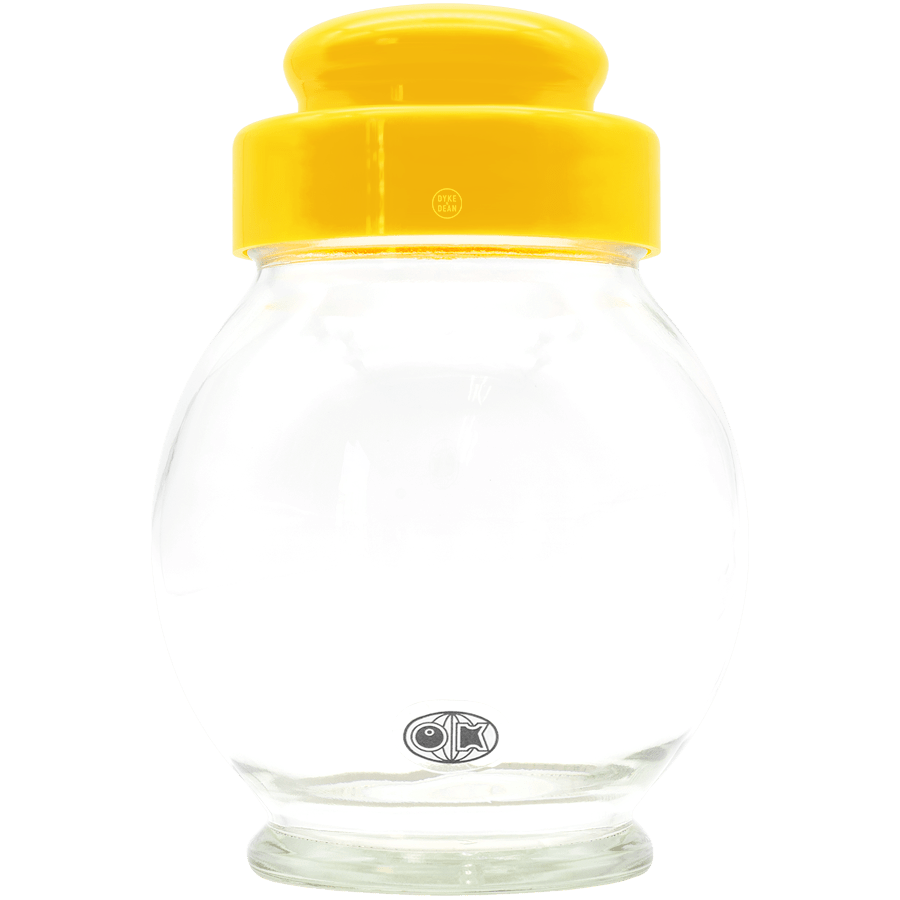 CHIKYU ROUND STORAGE JAR YELLOW - DYKE & DEAN