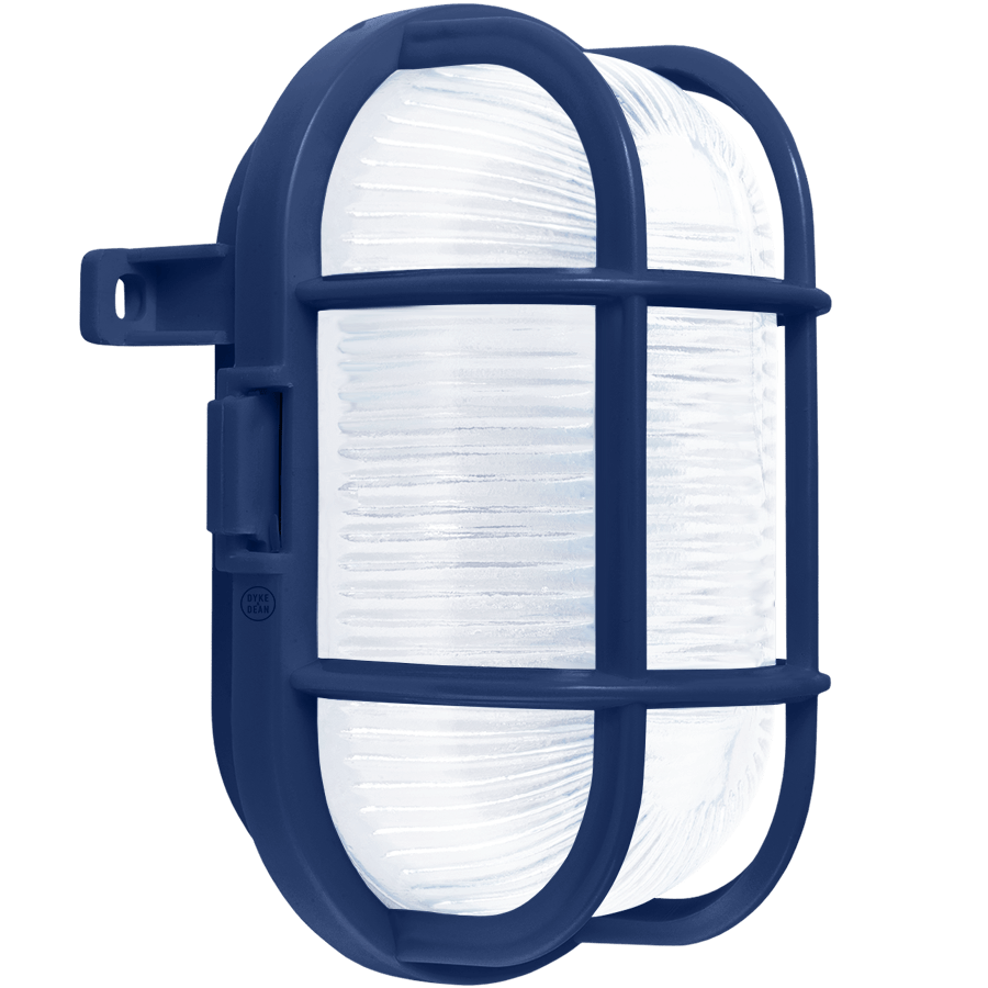 DARK BLUE OVAL BULKHEAD - DYKE & DEAN