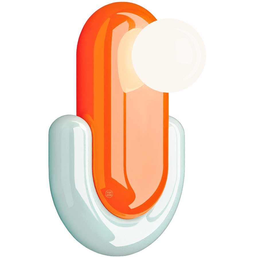 ECLAIR CERAMIC WALL LIGHT BEIGE & YELLOW - DYKE & DEAN