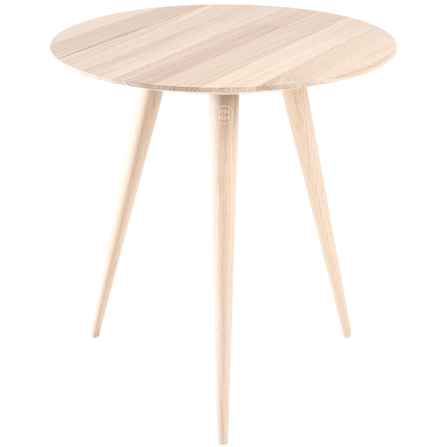 GAZZDA ROUND ARP TABLE WHITE OAK 55CM - DYKE & DEAN