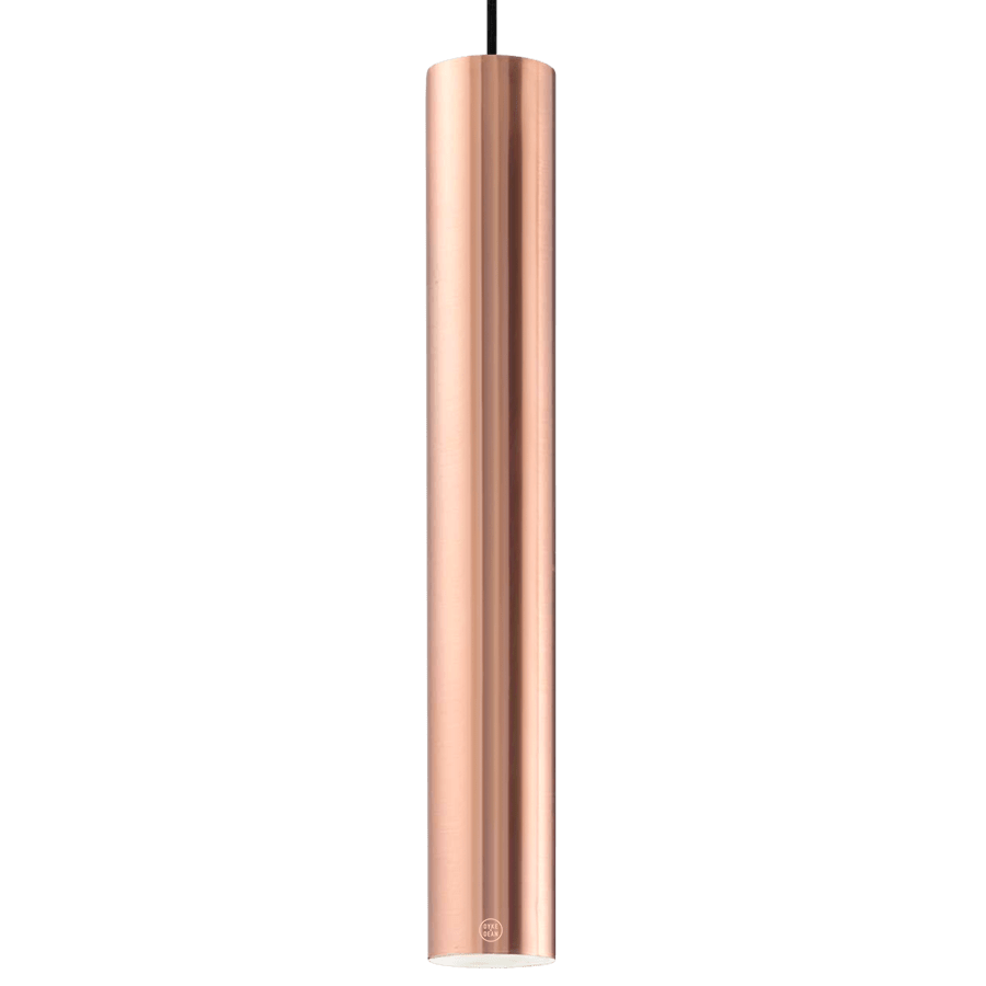METAL TUBE BATON PENDANT LIGHTS LONG COPPER TUBE PENDANT - DYKE & DEAN