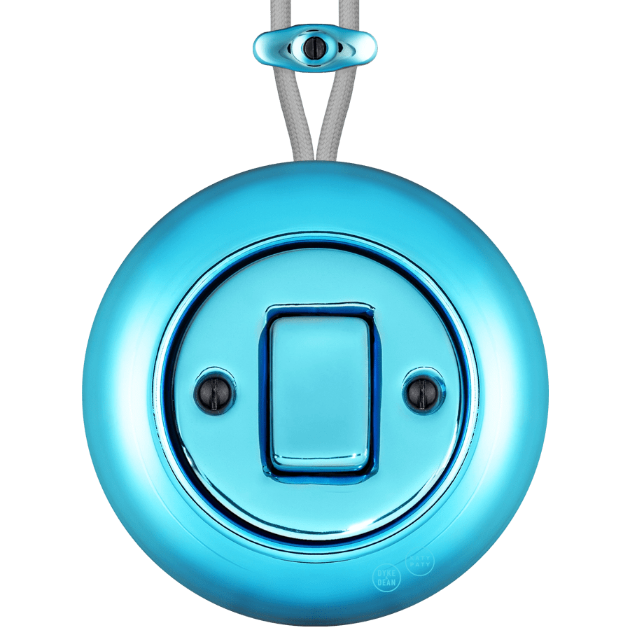 PORCELAIN KATY PATY COLONA ROUND SURFACE MOUNTED FAT BUTTON SWITCH SKY ...