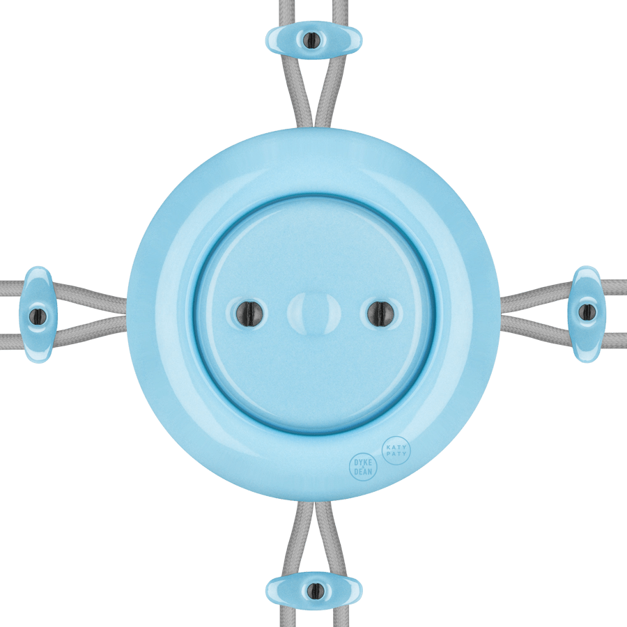 PORCELAIN KATY PATY COLONA ROUND SURFACE MOUNTED JUNCTION BOX PASTEL ...