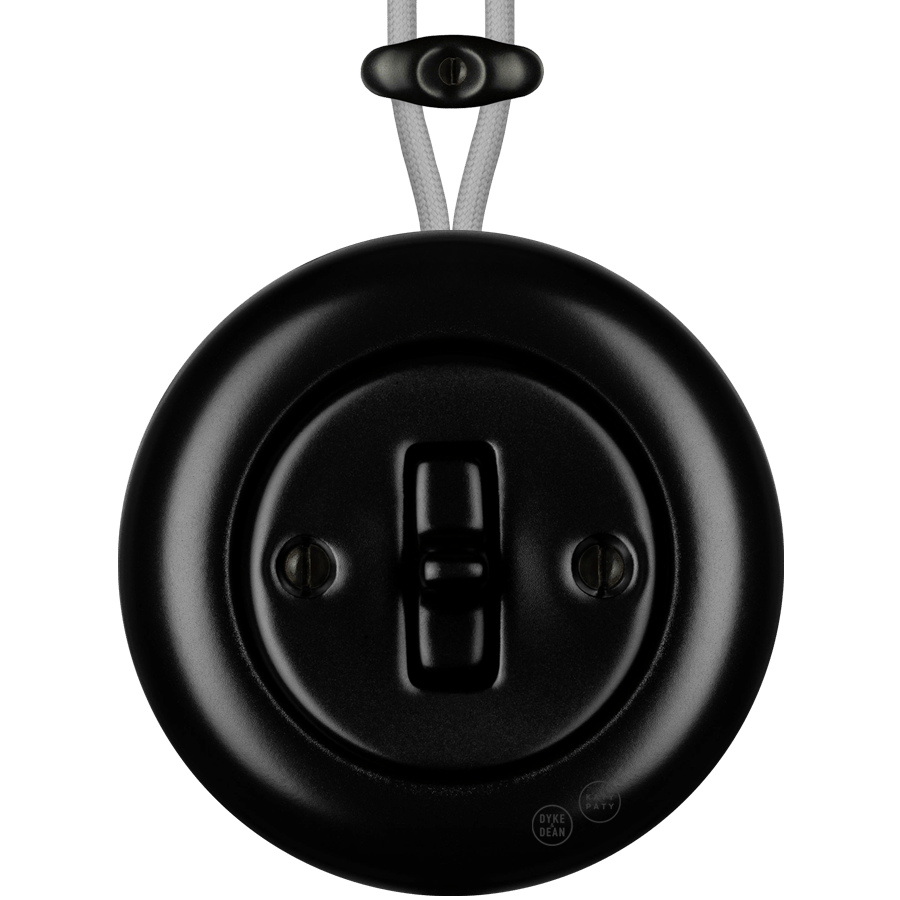 PORCELAIN KATY PATY COLONA ROUND SURFACE MOUNTED TOGGLE BUTTON SWITCH ...