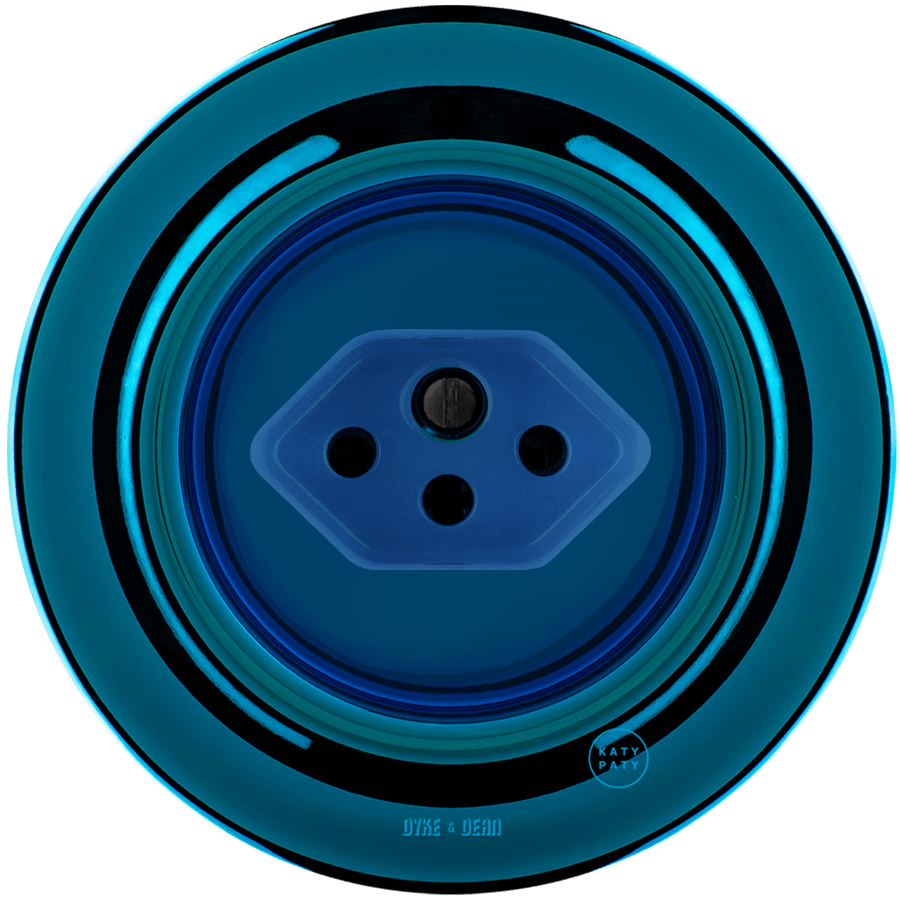 PORCELAIN WALL MOUNTED SWISS SOCKET DARK BLUE - DYKE & DEAN