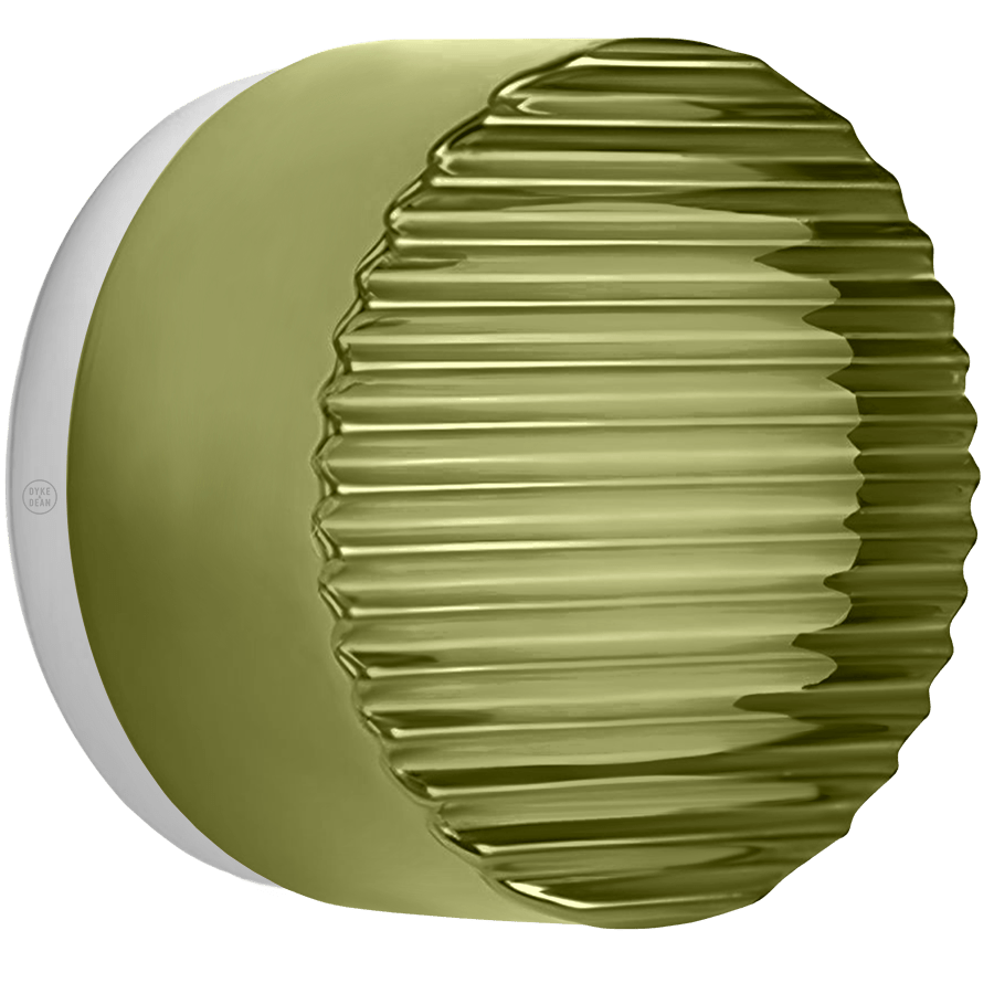 RIPPLE SCONCE WALL & CEILING LIGHT CAST GLASS AMBER - DYKE & DEAN