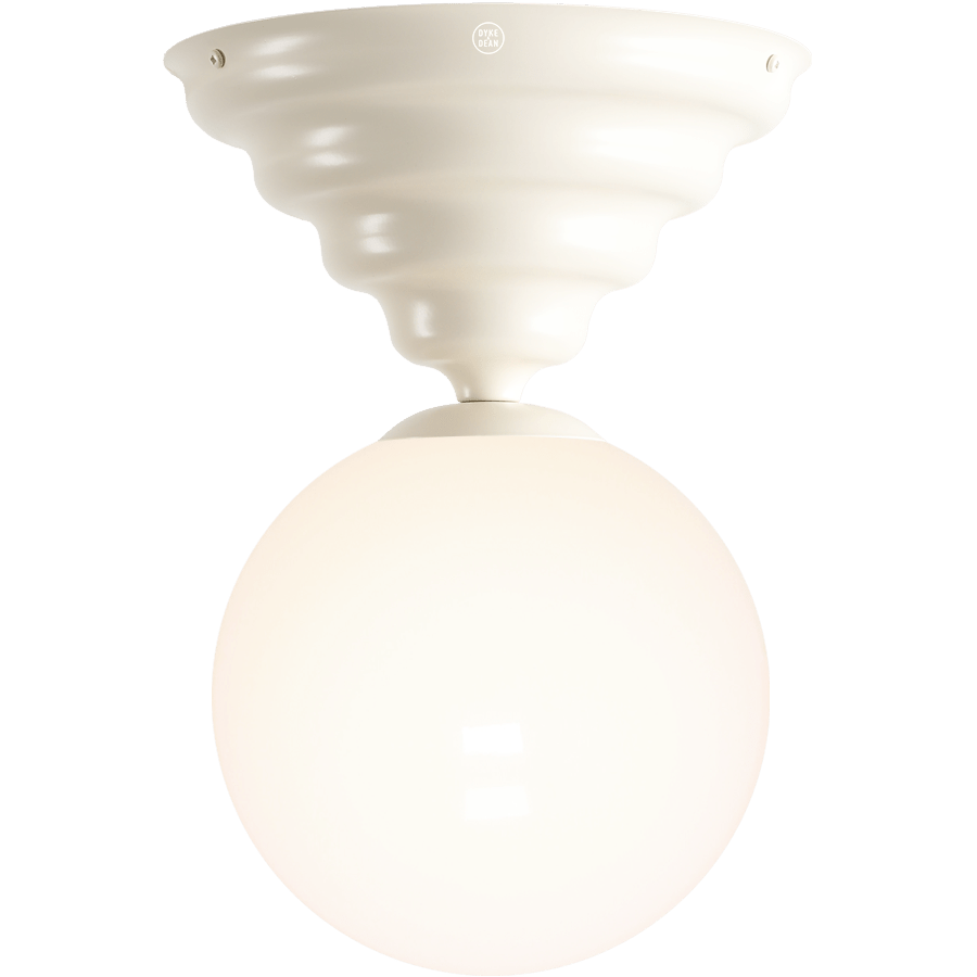 WAVE FIXED CEILING LAMP CREAM MEDIUM - DYKE & DEAN
