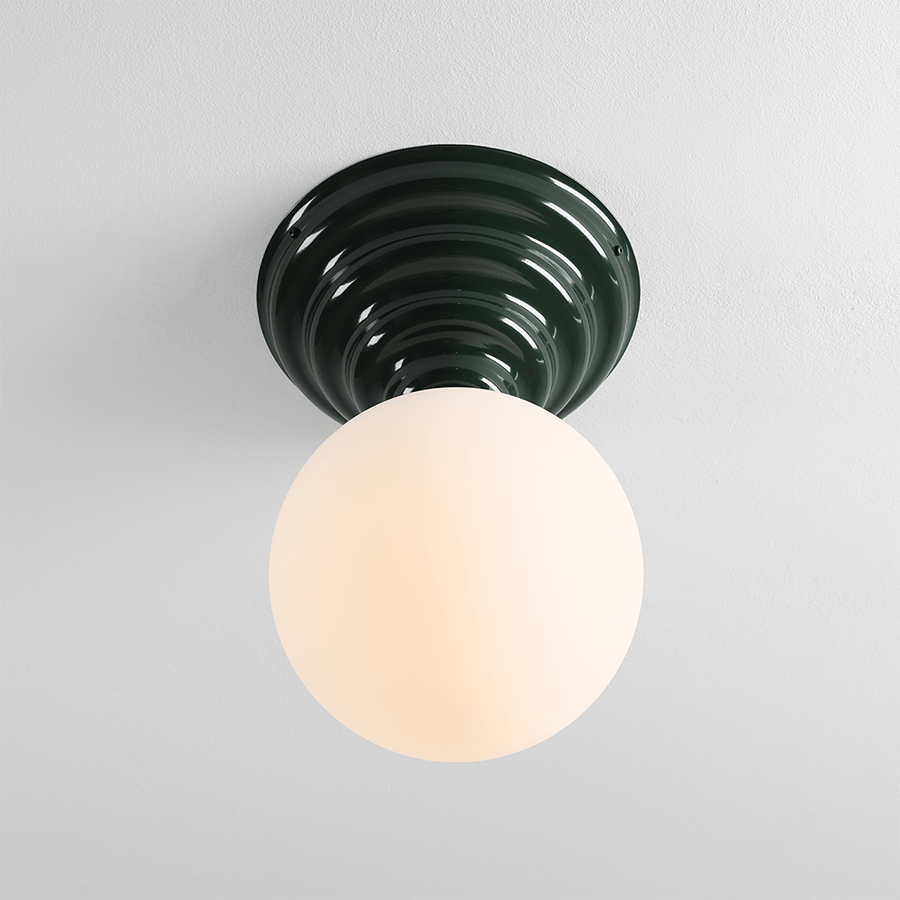 WAVE FIXED CEILING LAMP GREEN MEDIUM - DYKE & DEAN