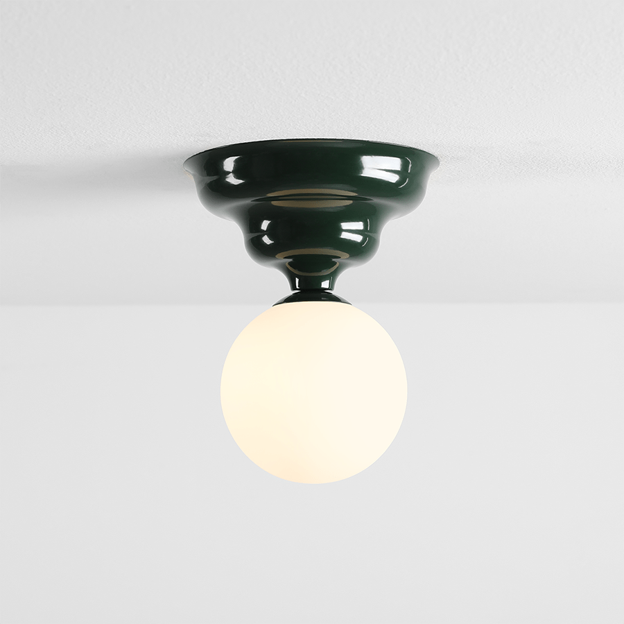 WAVE FIXED CEILING LAMP GREEN SMALL - DYKE & DEAN
