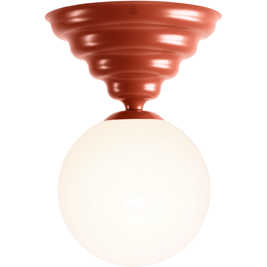 WAVE FIXED CEILING LAMP RED MEDIUM - DYKE & DEAN