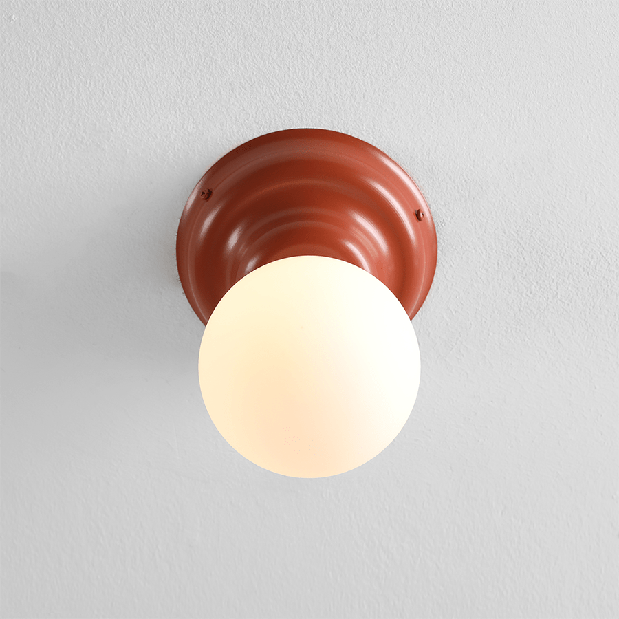 WAVE FIXED CEILING LAMP RED SMALL - DYKE & DEAN
