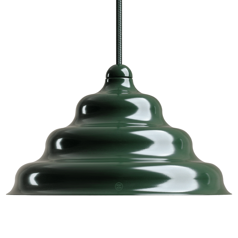 WAVE HANGING PENDANT LAMP DEEP GREEN M - DYKE & DEAN