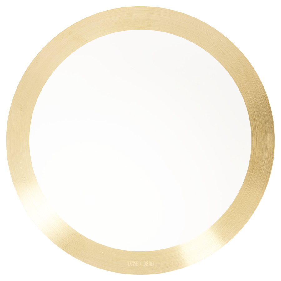 BRASS DISC GLOBE WALL LIGHT - DYKE & DEAN