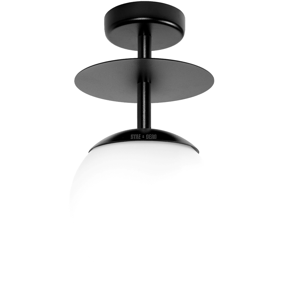 CEILING PLAFOND DISC WALL LIGHT BLACK - DYKE & DEAN