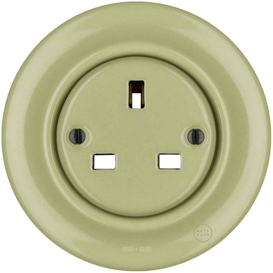KATY PATY PORCELAIN WALL PLUG SOCKETS - DYKE & DEAN
