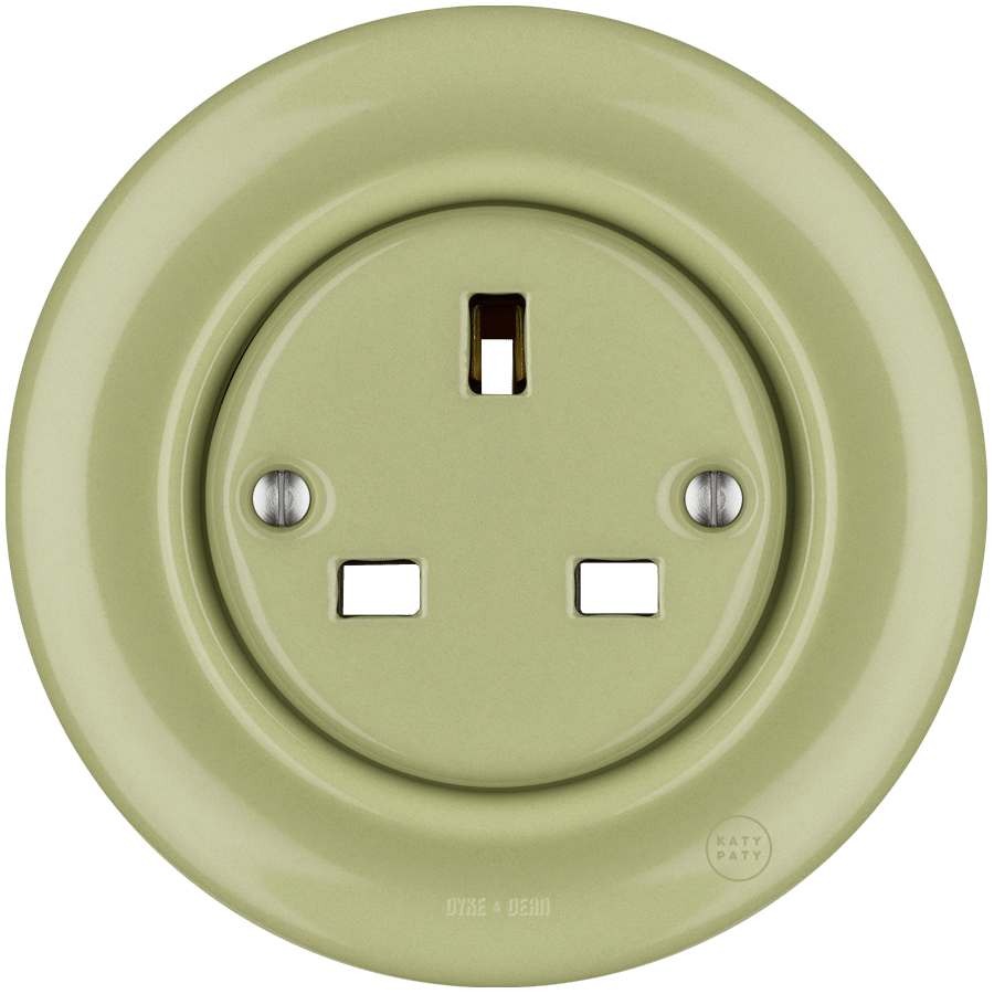 KATY PATY PORCELAIN WALL PLUG SOCKETS - DYKE & DEAN