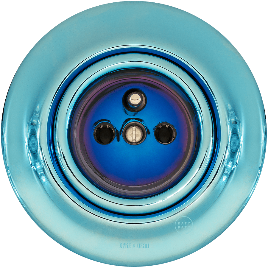 PORCELAIN WALL SOCKET SKY BLUE - DYKE & DEAN